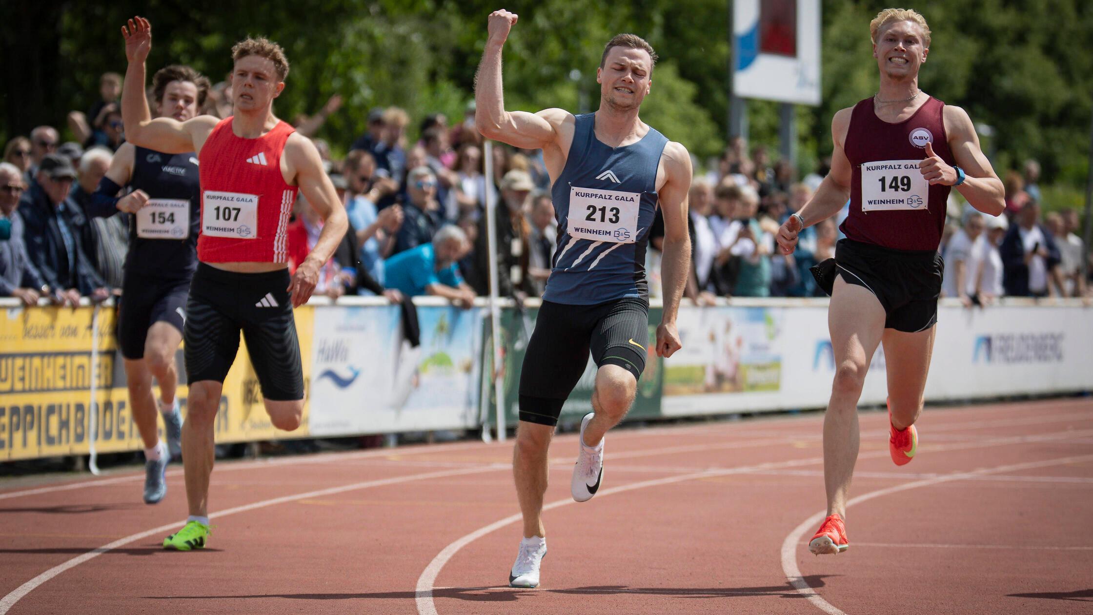Sprinter Jakob Kemminer glänzt in Weinheim: U20-EM-Norm im ersten ...