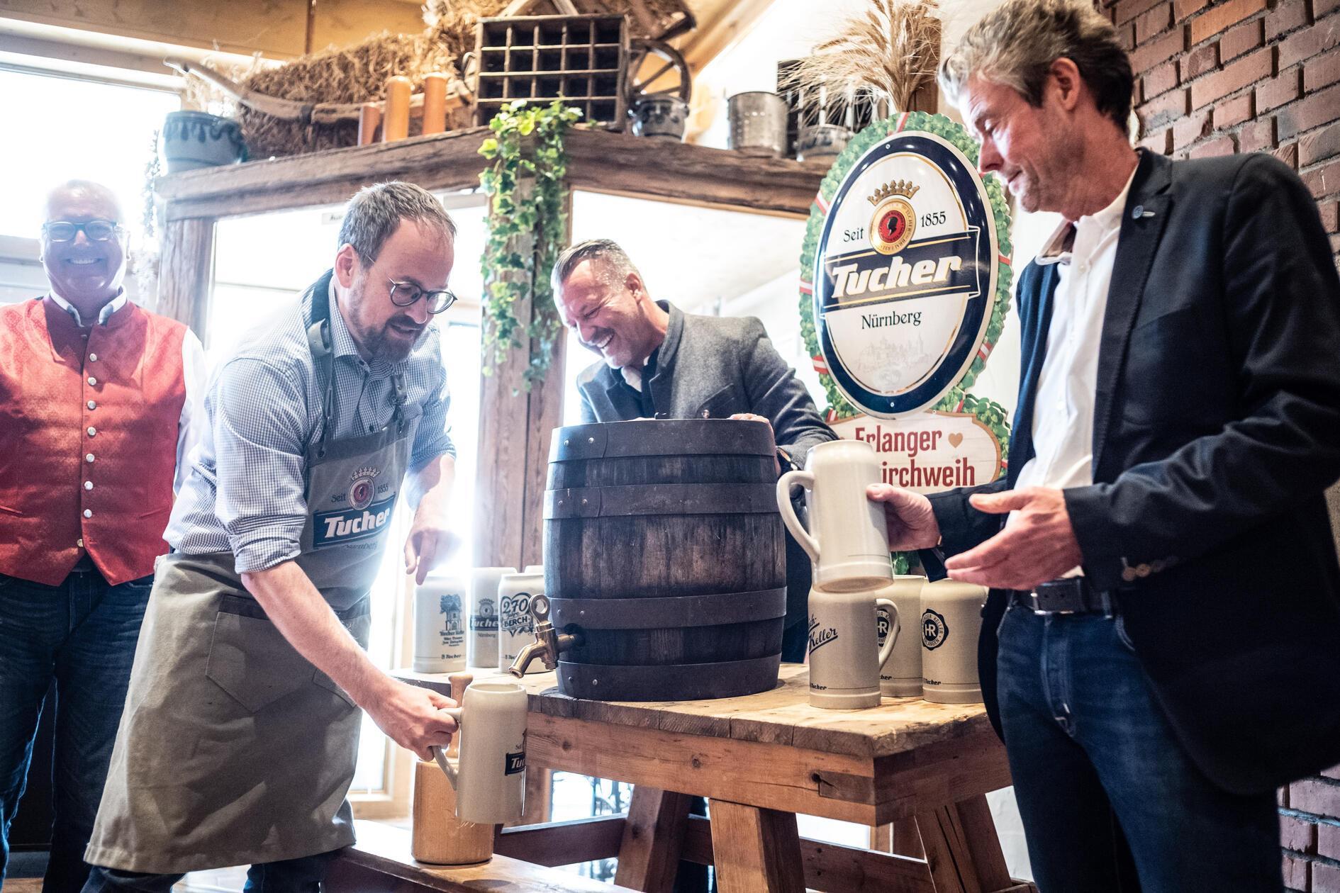 Kurz vor der Erlanger Bergkirchweih: Die Tucher-Brauerei präsentiert ...