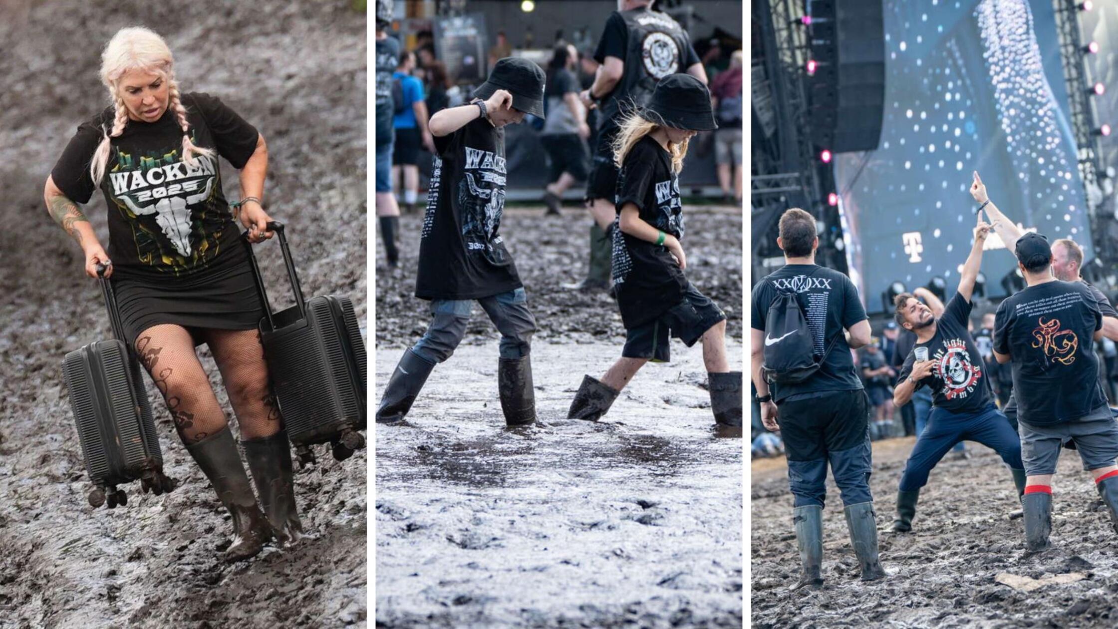 Dauerregen, Matsch und Heavy Metal: Wacken Open Air versinkt im Schlamm ...