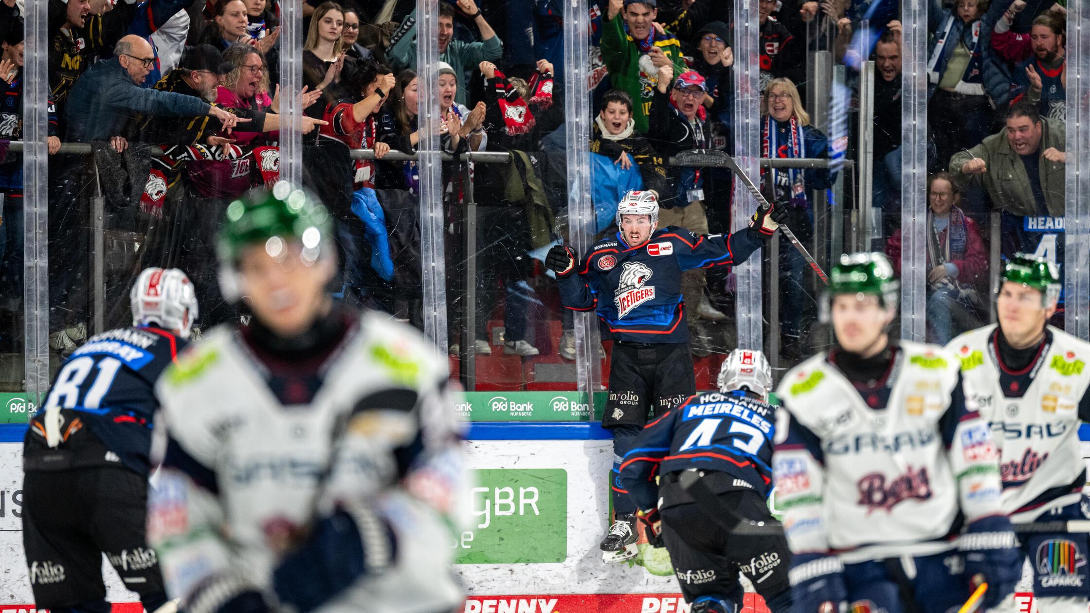 Evan Barratt gibt den Nürnberg Ice Tigers als Topscorer aktuell viel ...