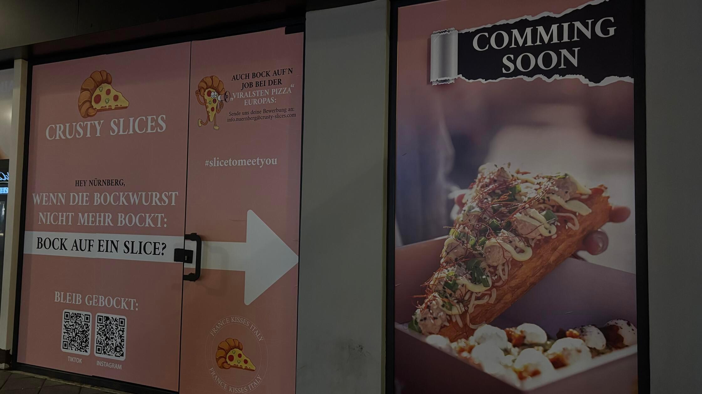 Fast-Food-Kette Crusty Slices eröffnet Filiale in der Innenstadt Nürnberg