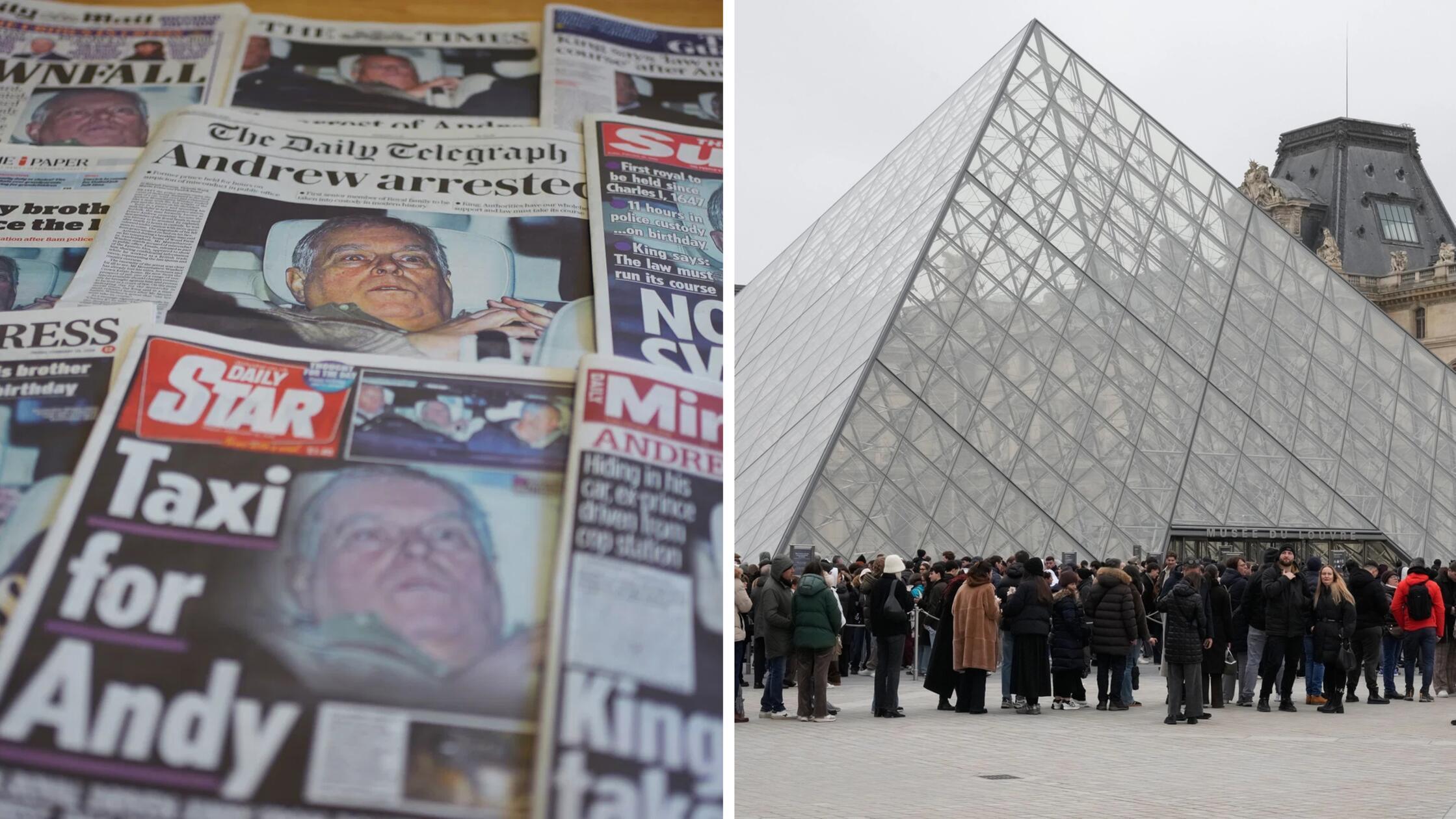 Plötzlich hängt ein Bild von Ex-Prinz Andrew im Pariser Louvre: Was ...