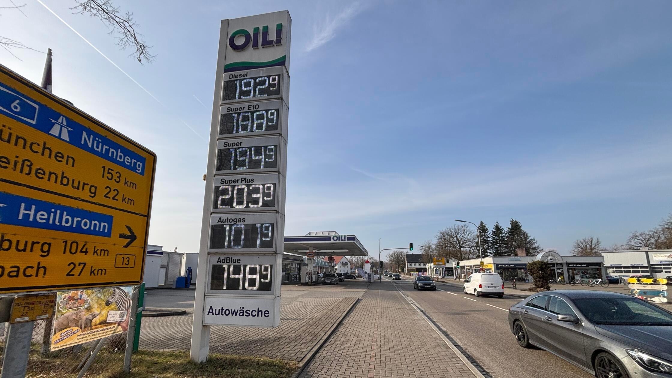 Ol Tankstelle Preis
