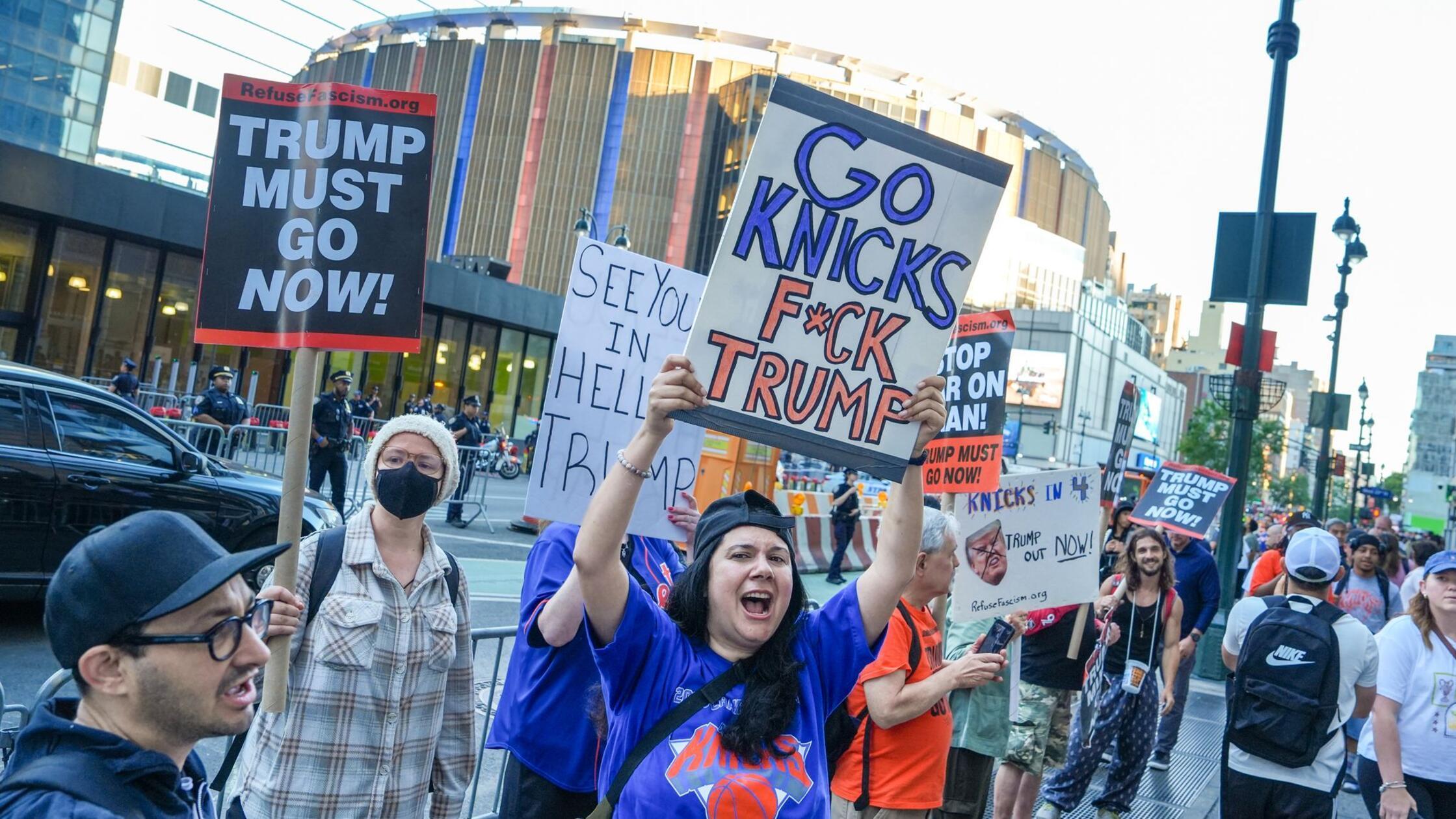 Pfiffe und Buh-Rufe für Trump bei NBA-Finals in New York