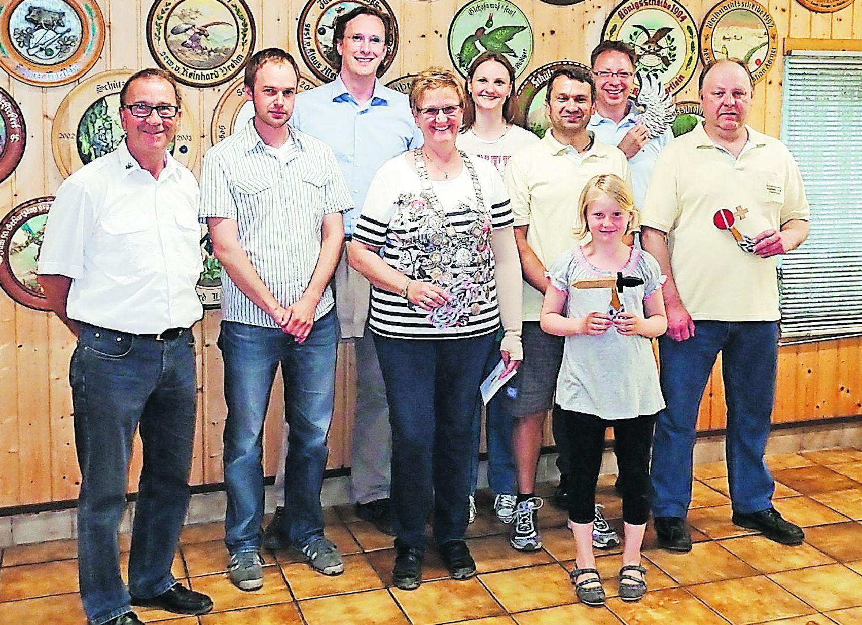 Roswitha Schütze schoss den Vogel ab