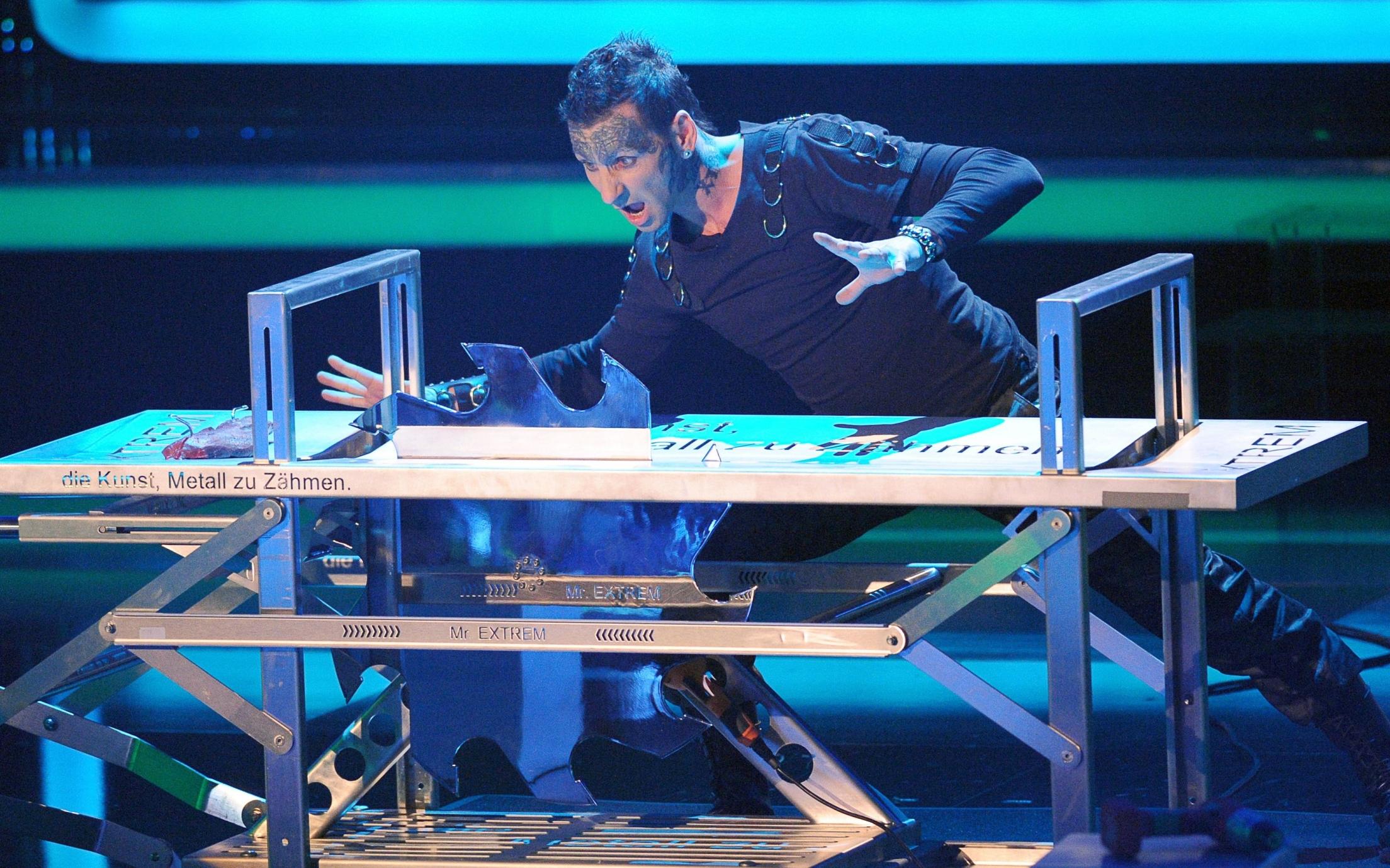 "Supertalent"-Kandidat "Mr. Extreme" in Gunzenhausen