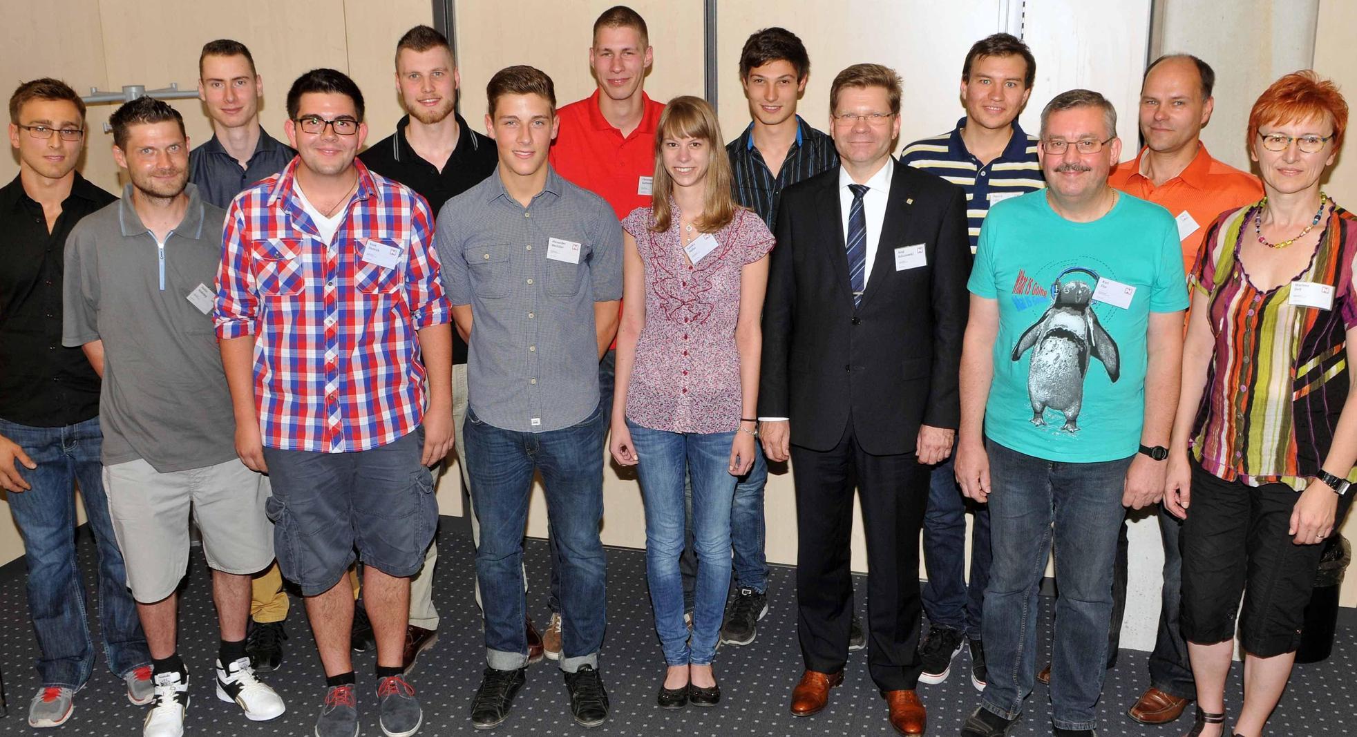 Ausbildung bestanden: Firma Niehoff gratulierte Junggesellen