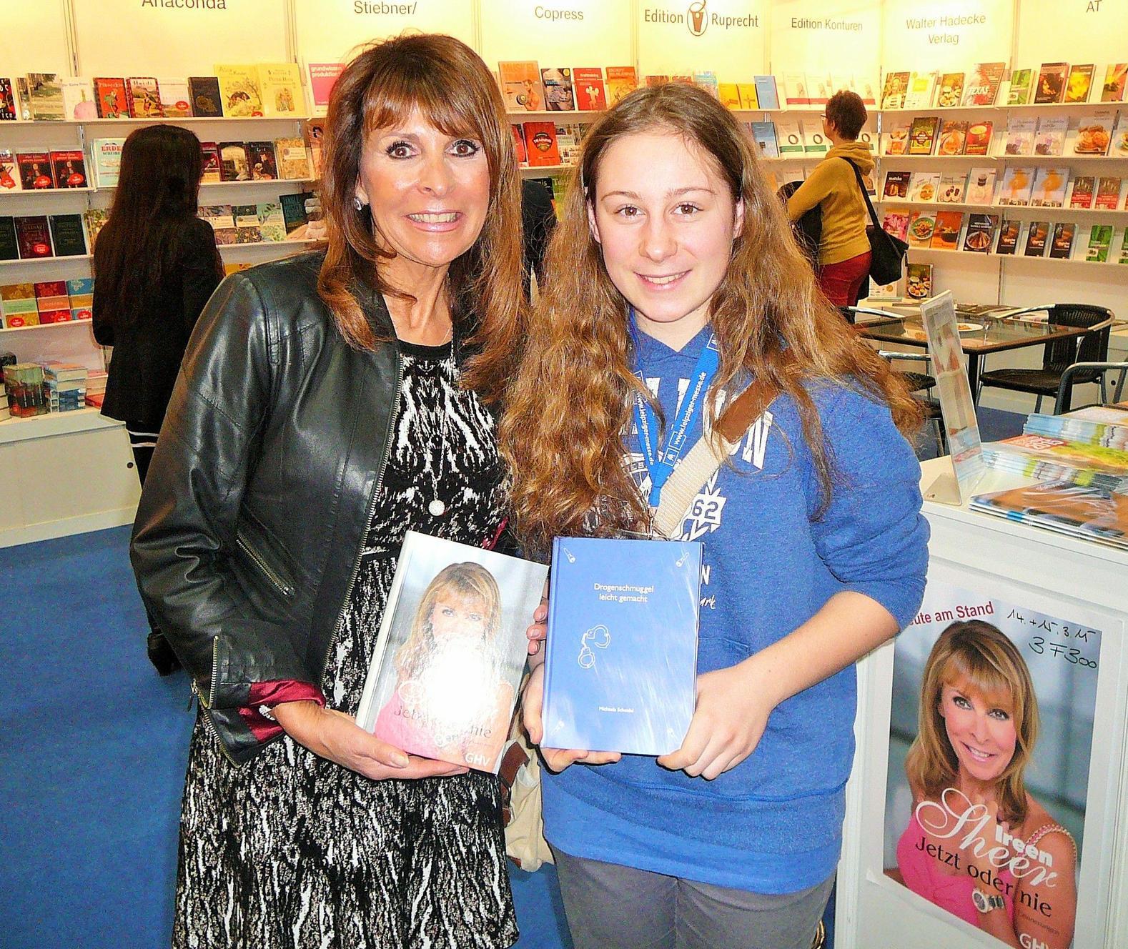 Michaela Scheidel auf der Leipziger Buchmesse