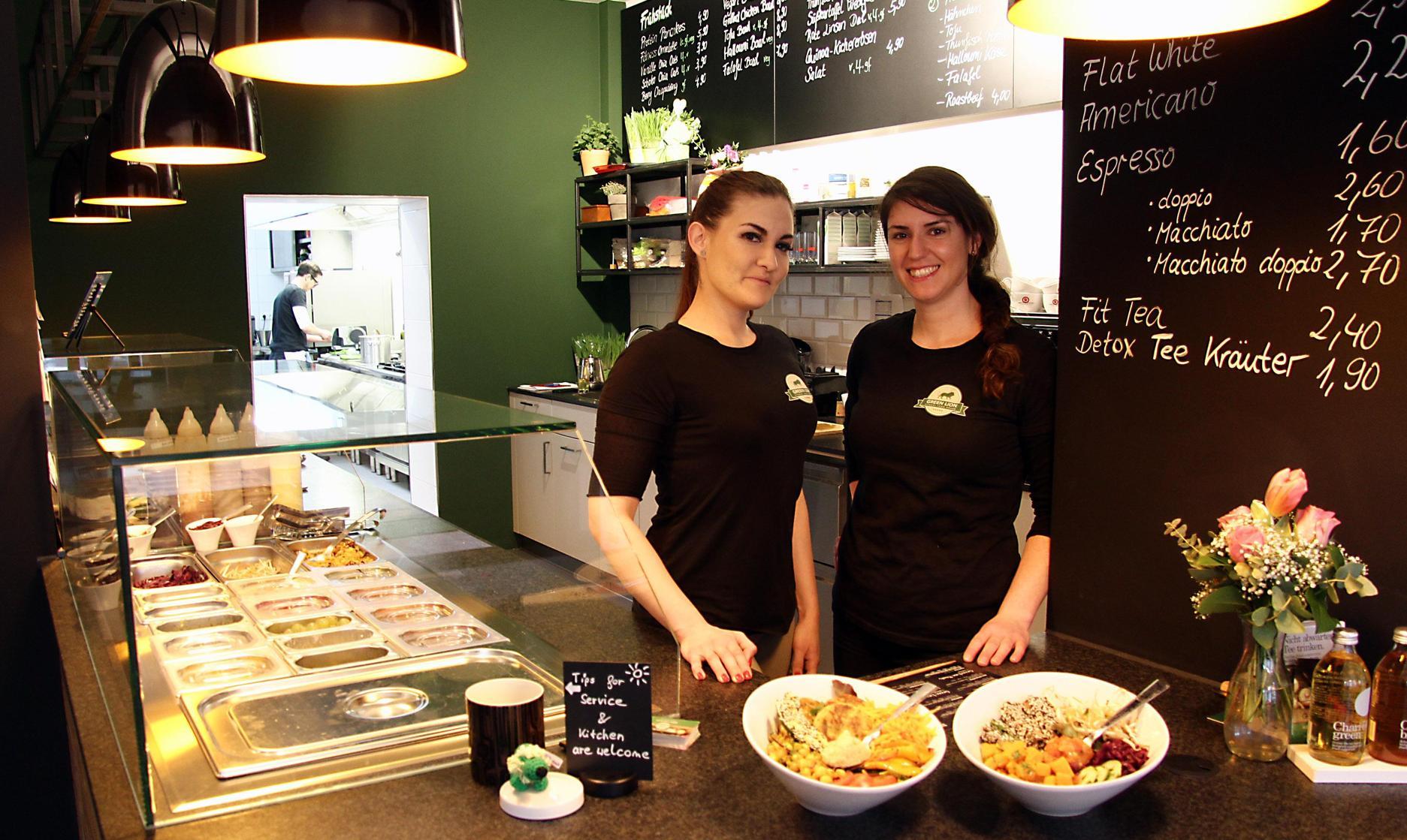 Gesundes Fastfood im "Green Lion" in der Altstadt