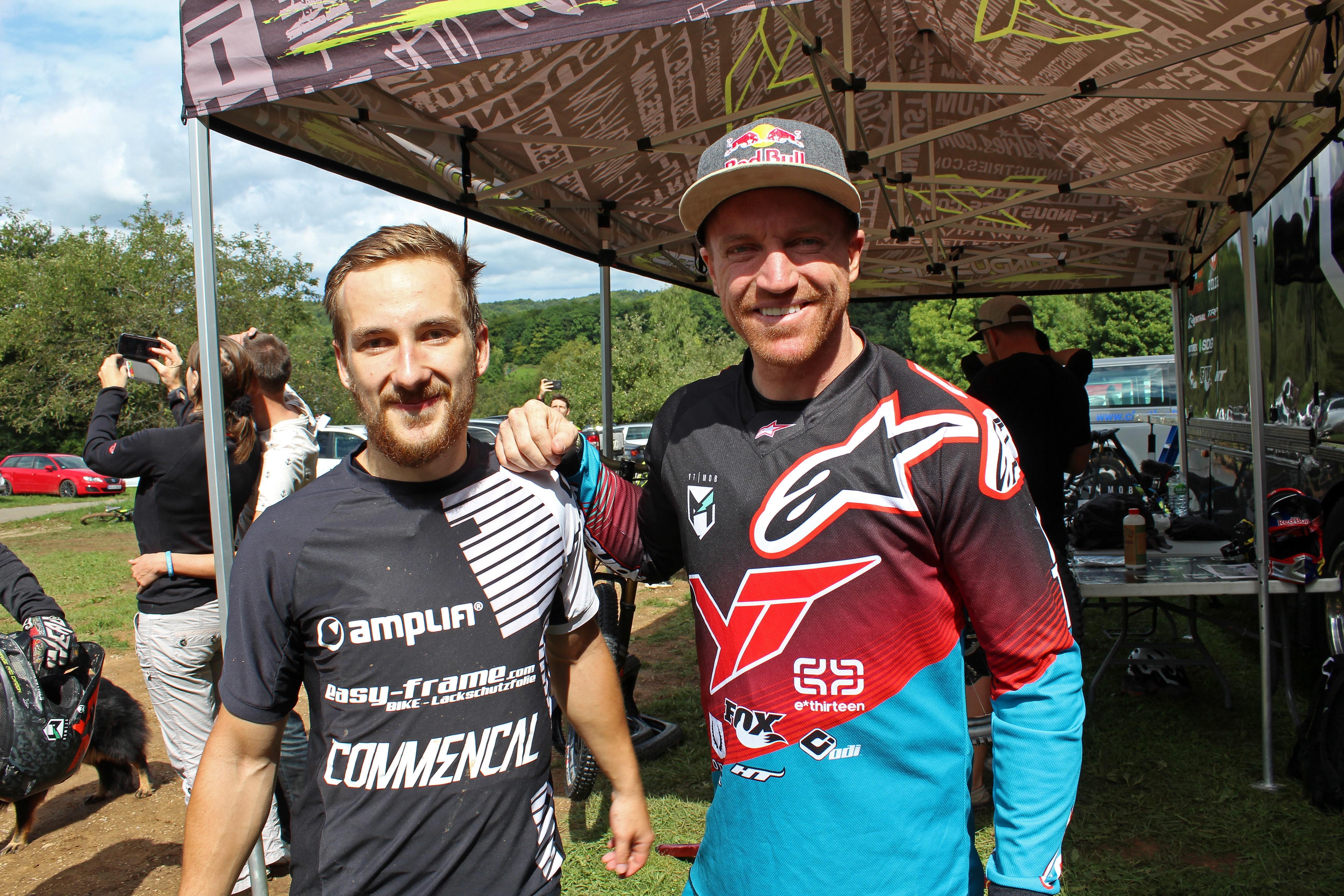 Mountainbike-Star Aaron Gwin besuchte Fans