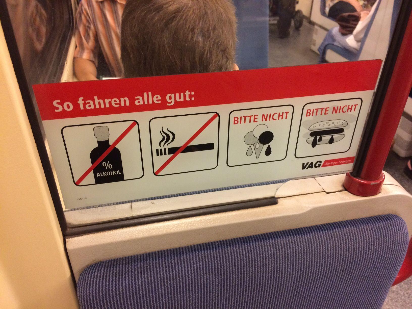 Essen in der U-Bahn: Braucht Nürnberg ein Verbot?