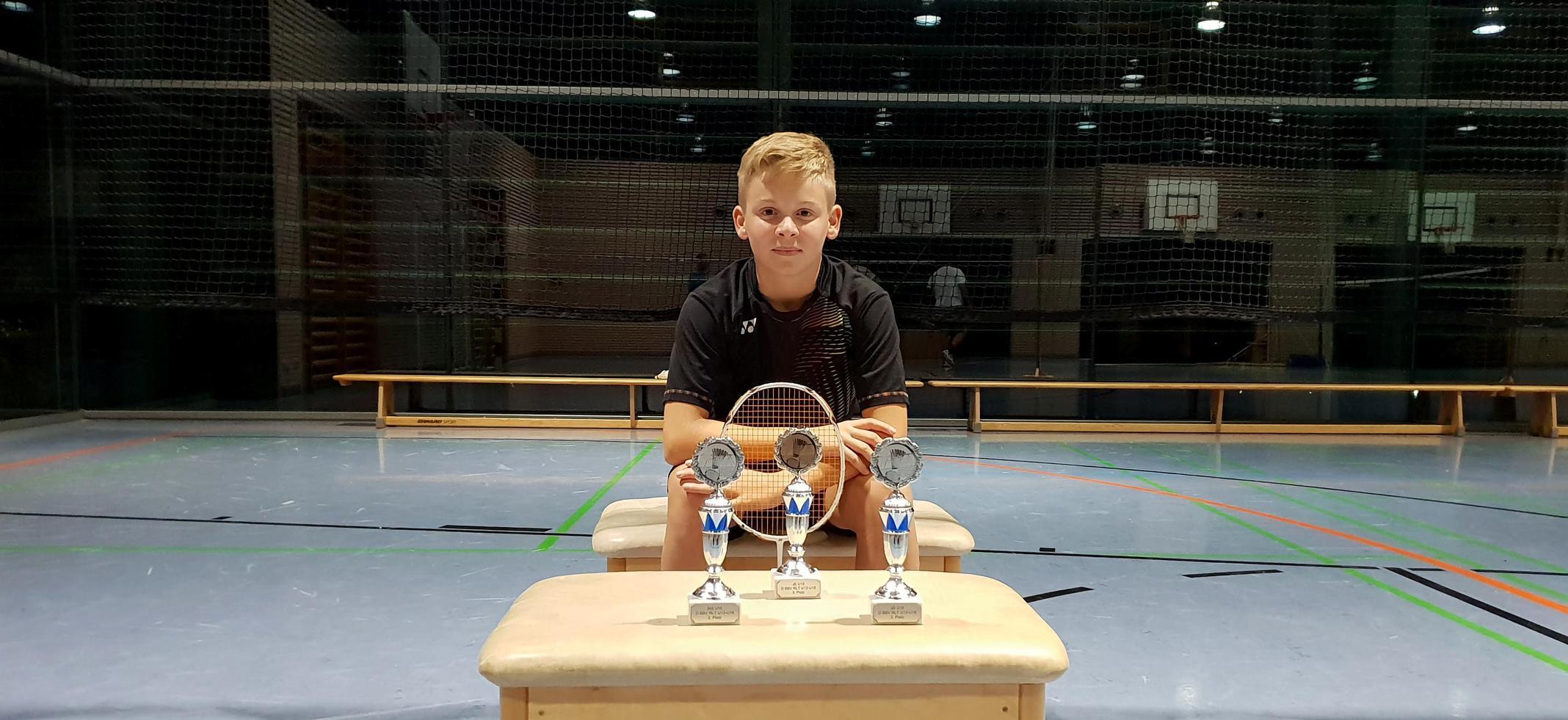 Patrick Gayr gewann in allen drei Disziplinen einen Pokal