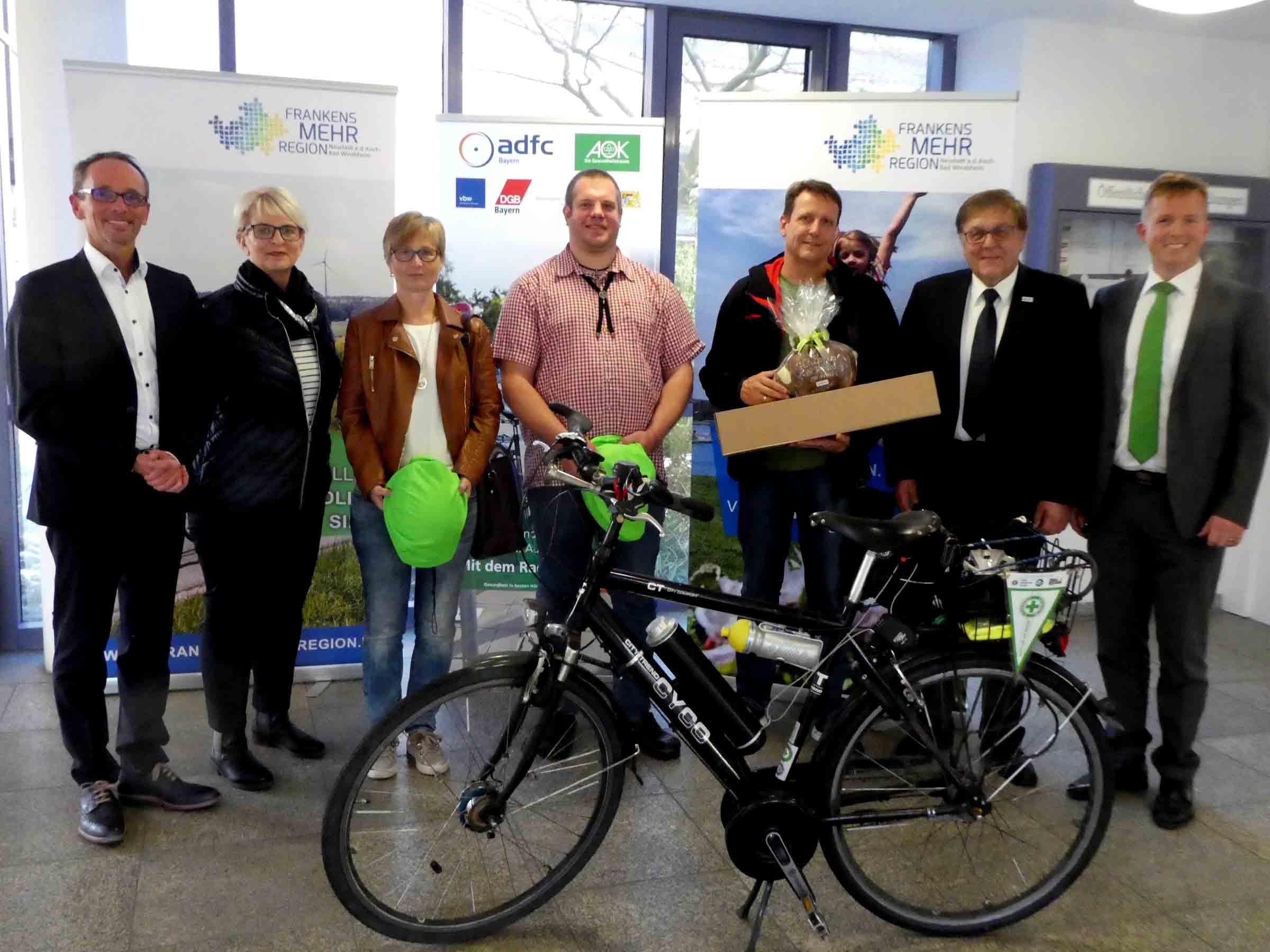 "Mit Rad zur Arbeit" : Beschäftigte aus Landkreis ausgezeichnet