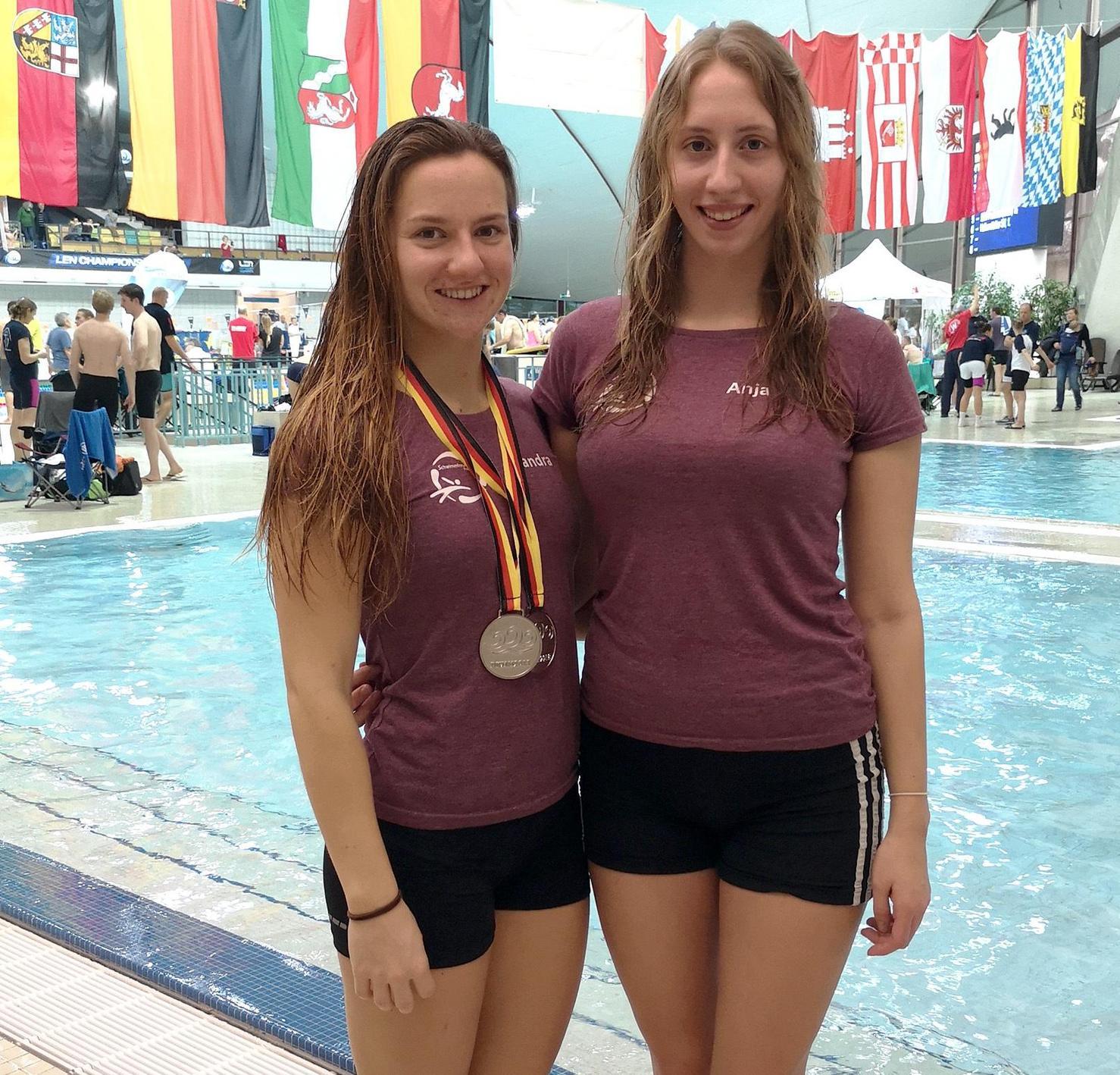 Sandra Bauer von den Schwimmfreunden ist Vize-Meisterin