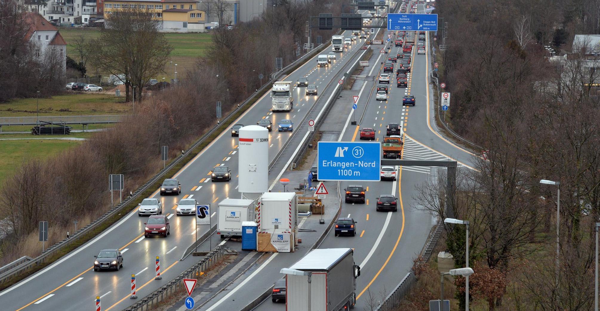 "Alles prima": Bauarbeiten unter der A73 laufen wie geplant