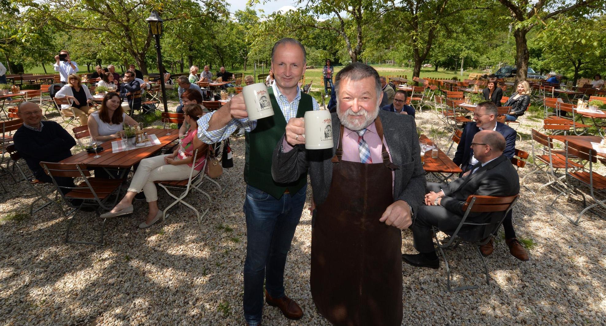 Biergarten in Atzelsberg nun offiziell eröffnet