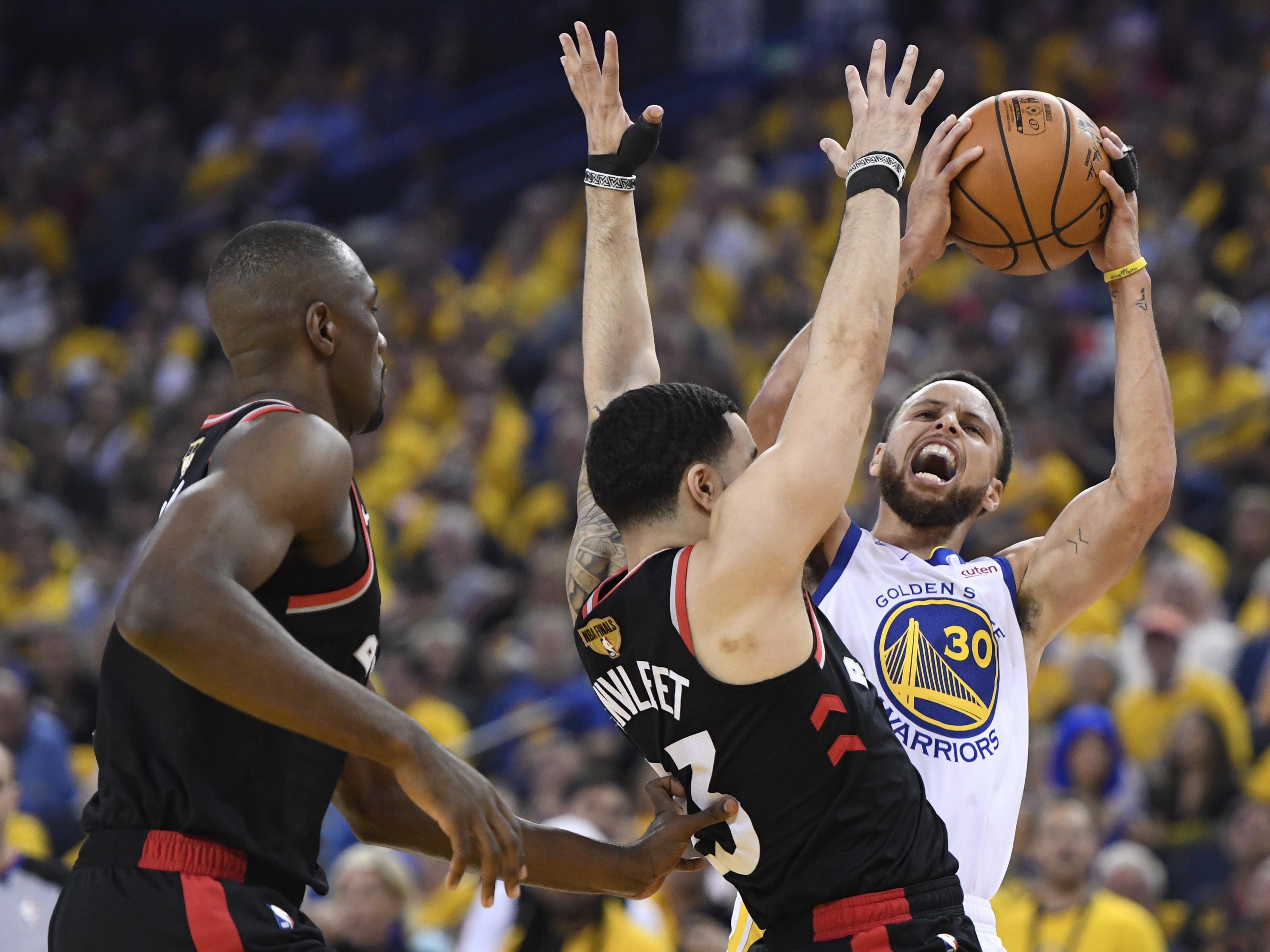 Trotz Curry-Show: Toronto Raptors gewinnen Spiel drei
