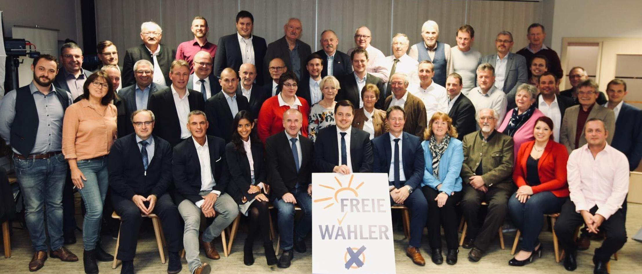 Die Kreistagsliste der Freien Wähler steht