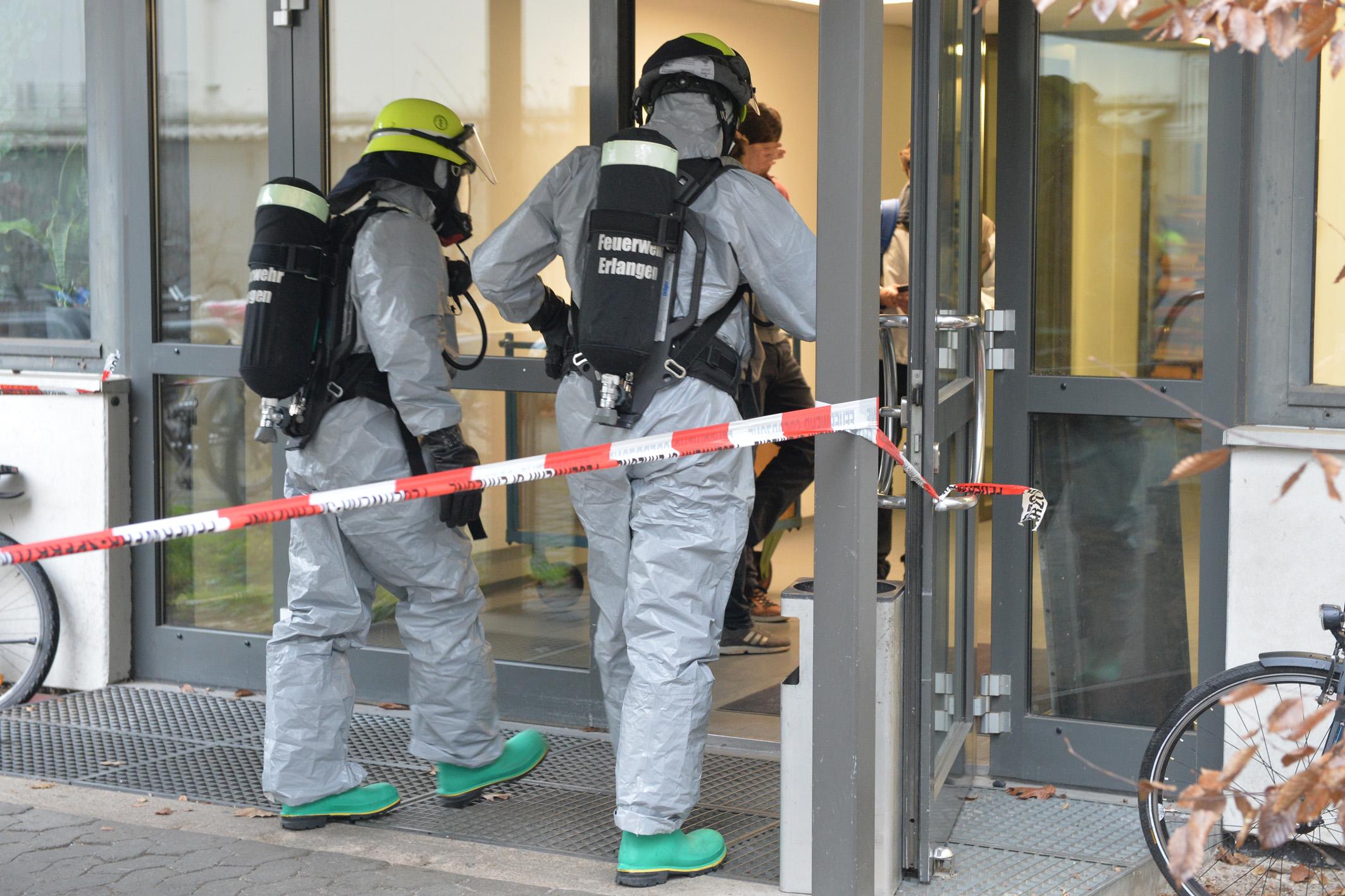 Großeinsatz nach Labor-Unfall: Chemie-Alarm an Erlanger Uni